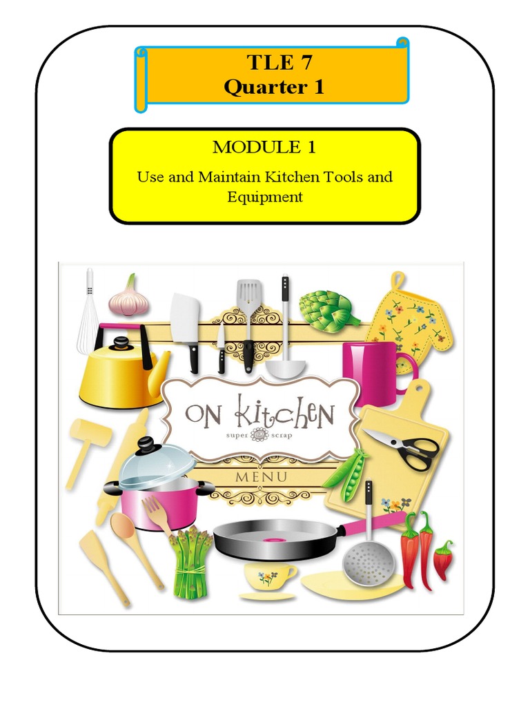 TLE 7 - Q1 - MOD 1 - WEEK 1 Final - Edited | PDF | Knife | Refrigerator