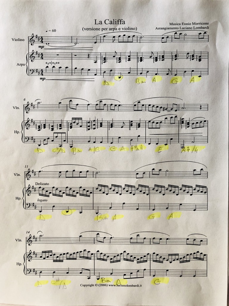 La Califfa 2 MORRICONE | PDF