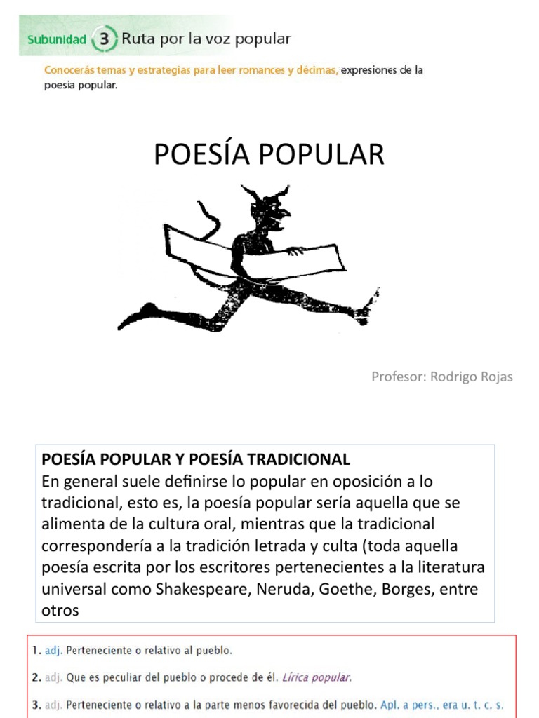 Poesía Popular | PDF