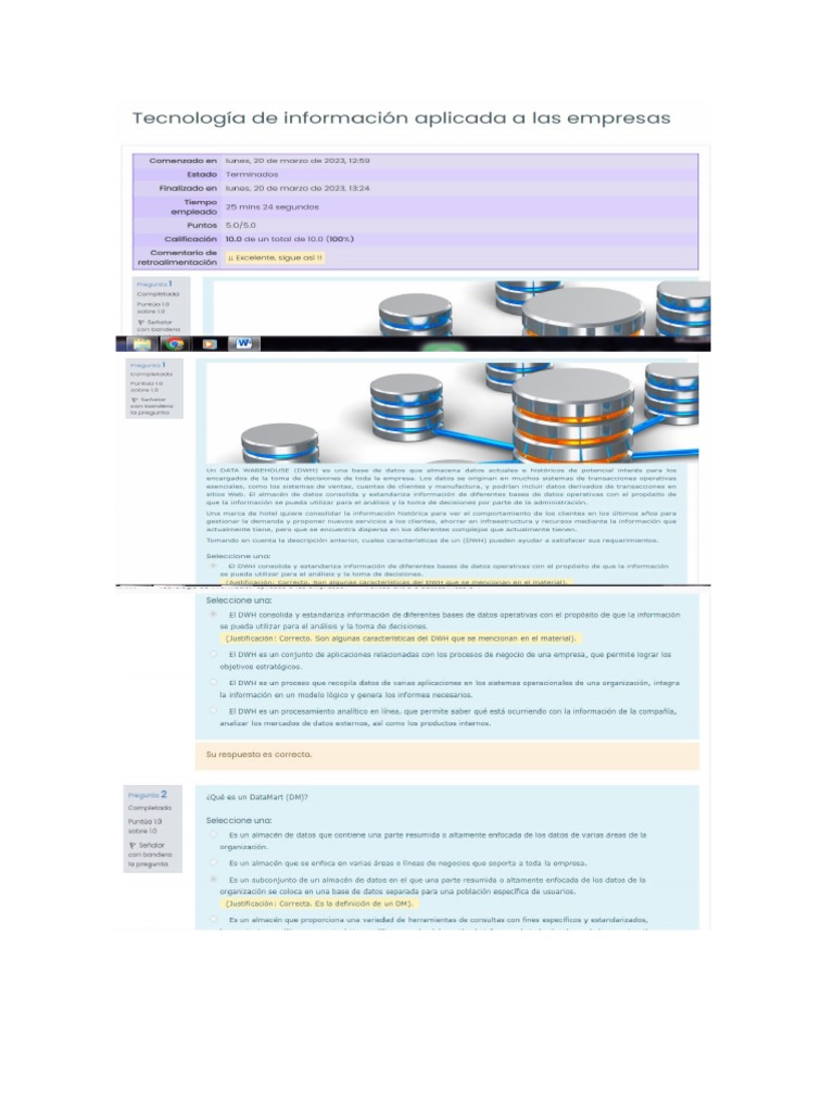 Semana 3 Puntos Extras Tecnologia de Informacion Aplicada A Las Empresas | PDF