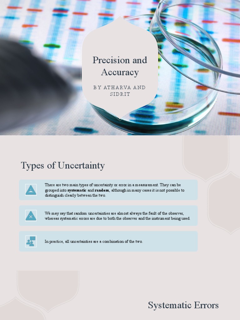 Precision and Accuracy | PDF | Science & Mathematics