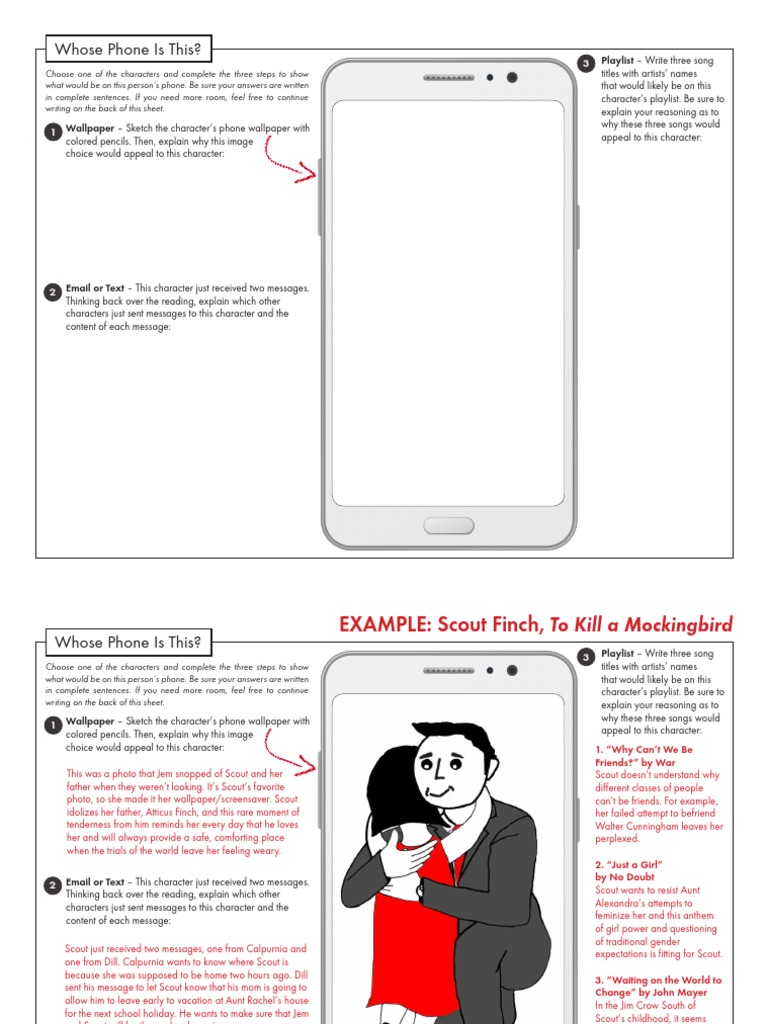 Cellphone Character Project For Novel 0 | PDF