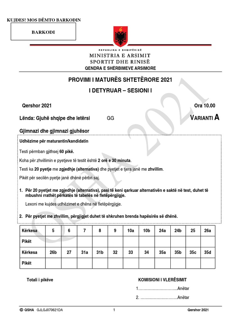 Letersi A Testi-2021 | PDF