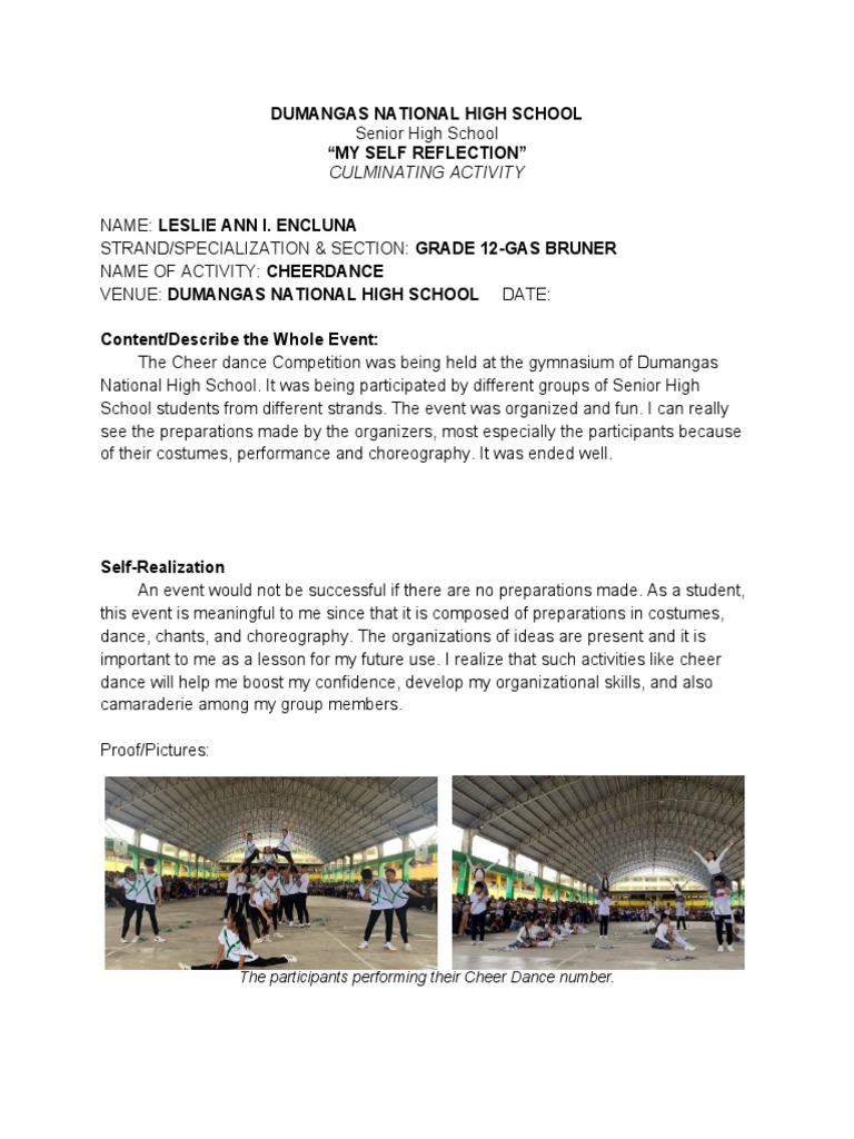 Reflection Paper | PDF | Cognition | Behavior Modification