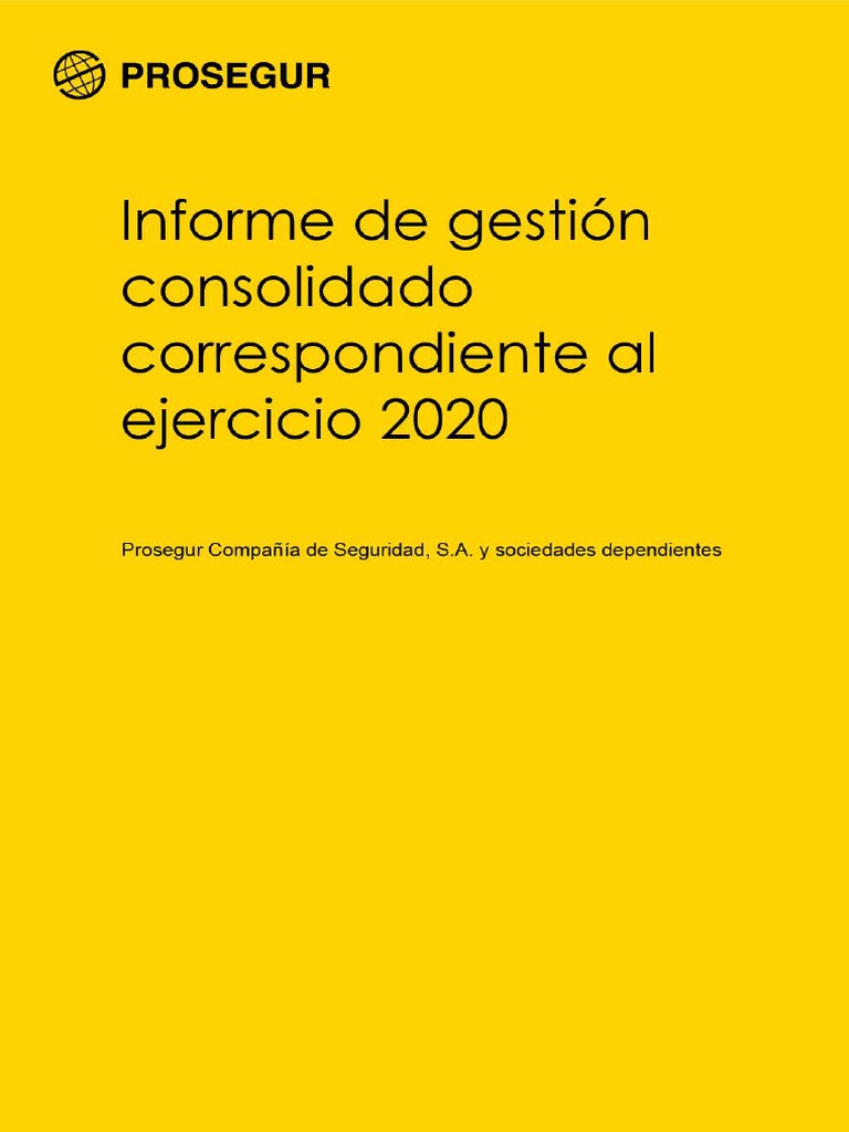 Informe Anual Prosegur 2020 PDF | PDF | Internet de las Cosas | Innovación
