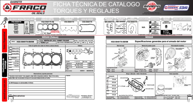 Cabeza Tsuru 8valb | PDF | Propulsión | Tecnología del motor
