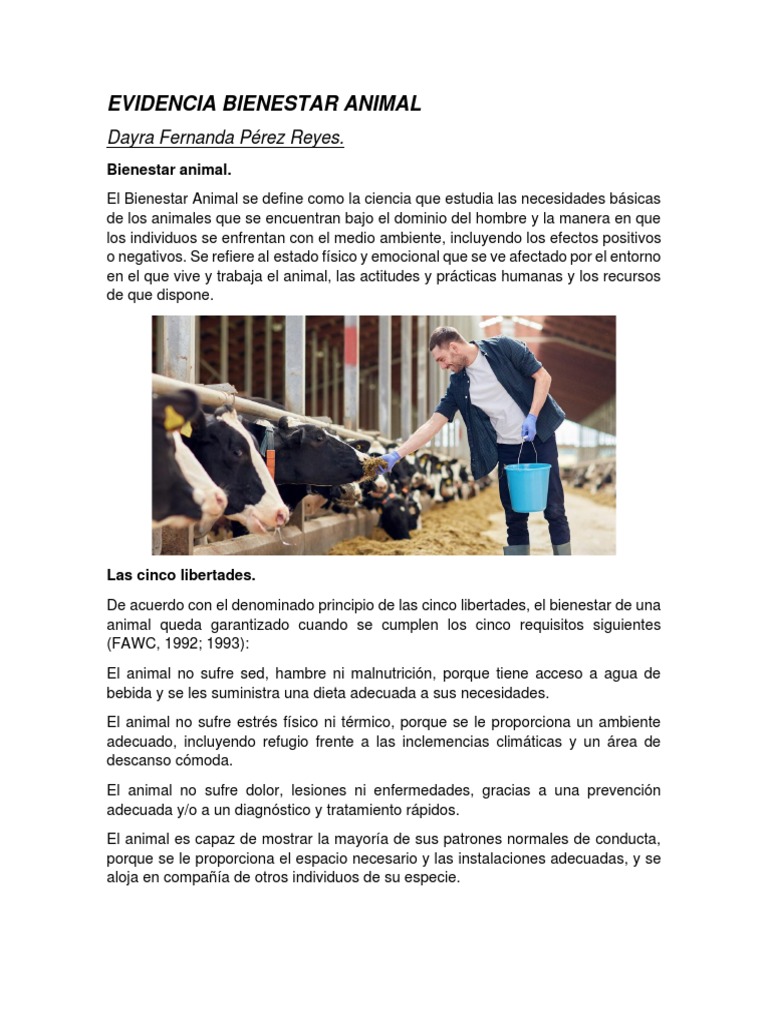 Bienestar Animal PDF | PDF