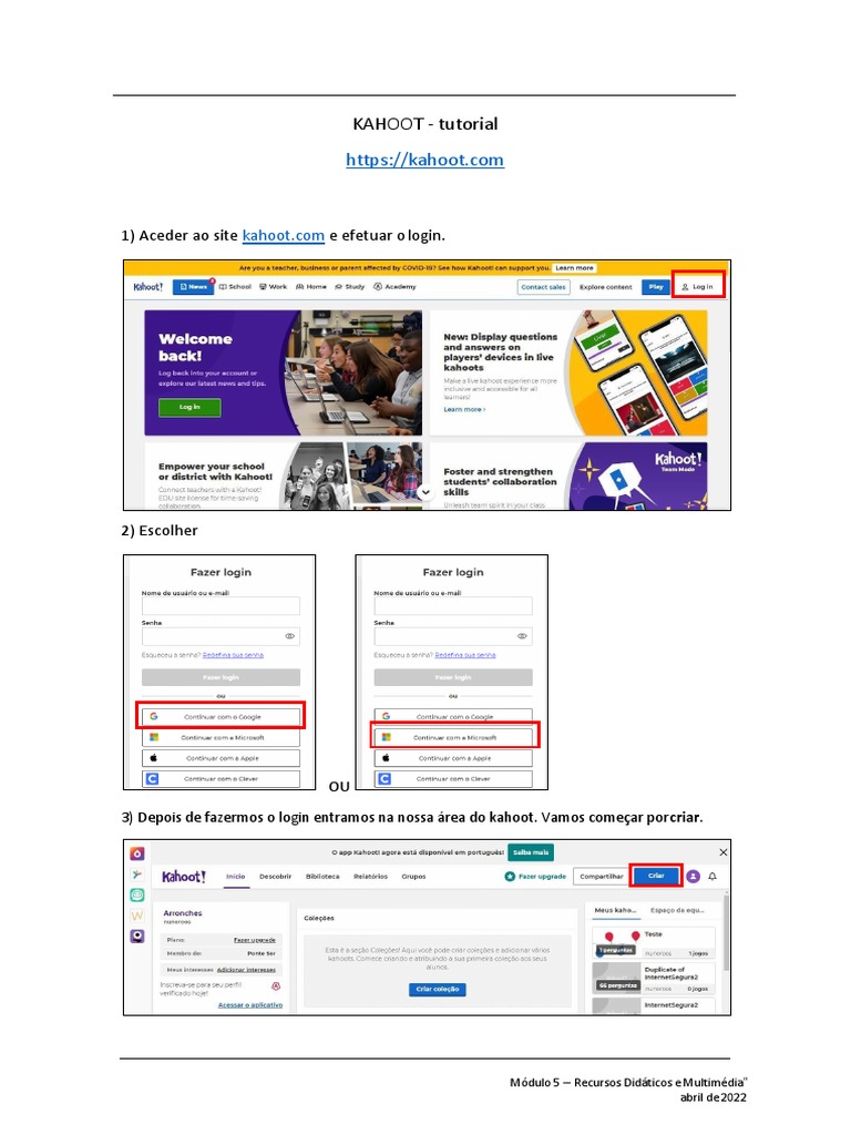 Tutorial Kahoot PDF | PDF