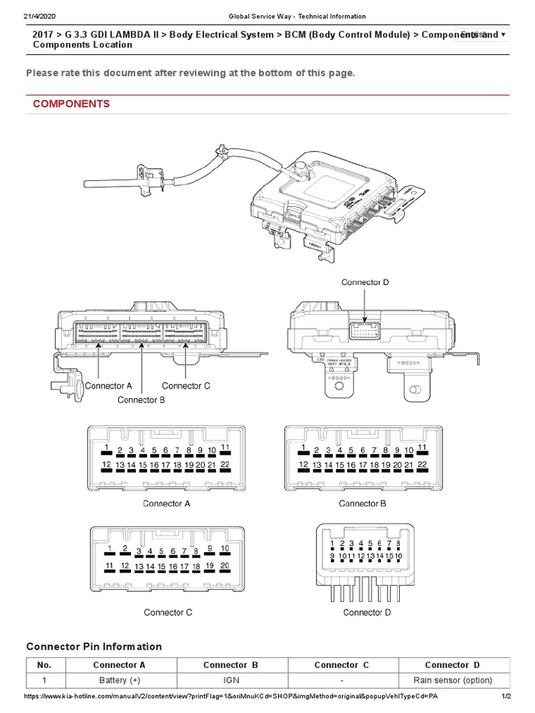 2017 G 3.3 Gdi Lambda II | PDF | Switch | Car