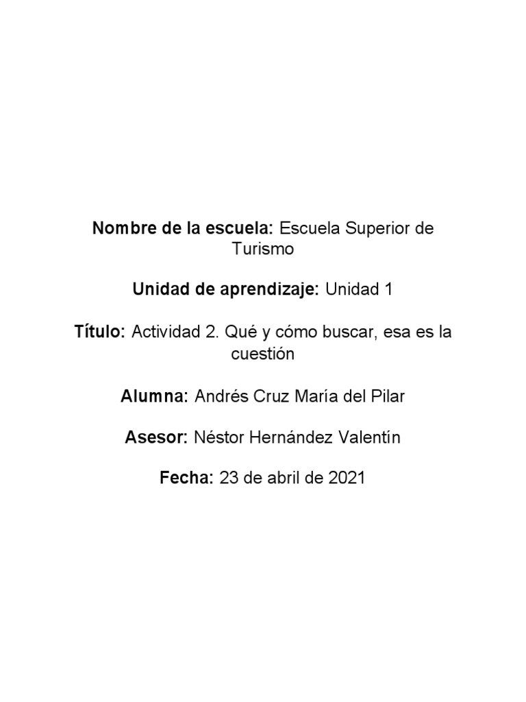 Andres Cruz Maria Del Pilar Act.2 1 | PDF | Desarrollo de software ...