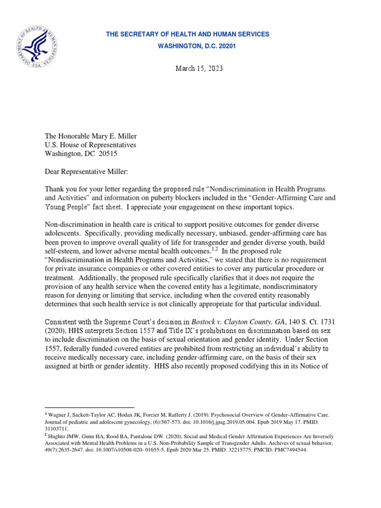 Response To Rep. Miller Final - Clean - Docx - Completed | PDF | Gender ... Response To Rep. Miller Final - Clean - Docx - Completed | PDF | Gender ...