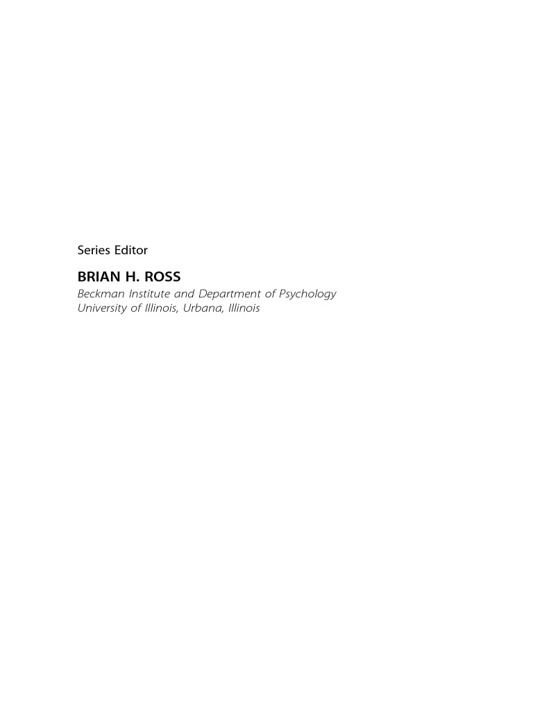 (Psychology of Learning and Motivation Volume 62) Ross, Brian H - (2015, Academic Press) PDF ...