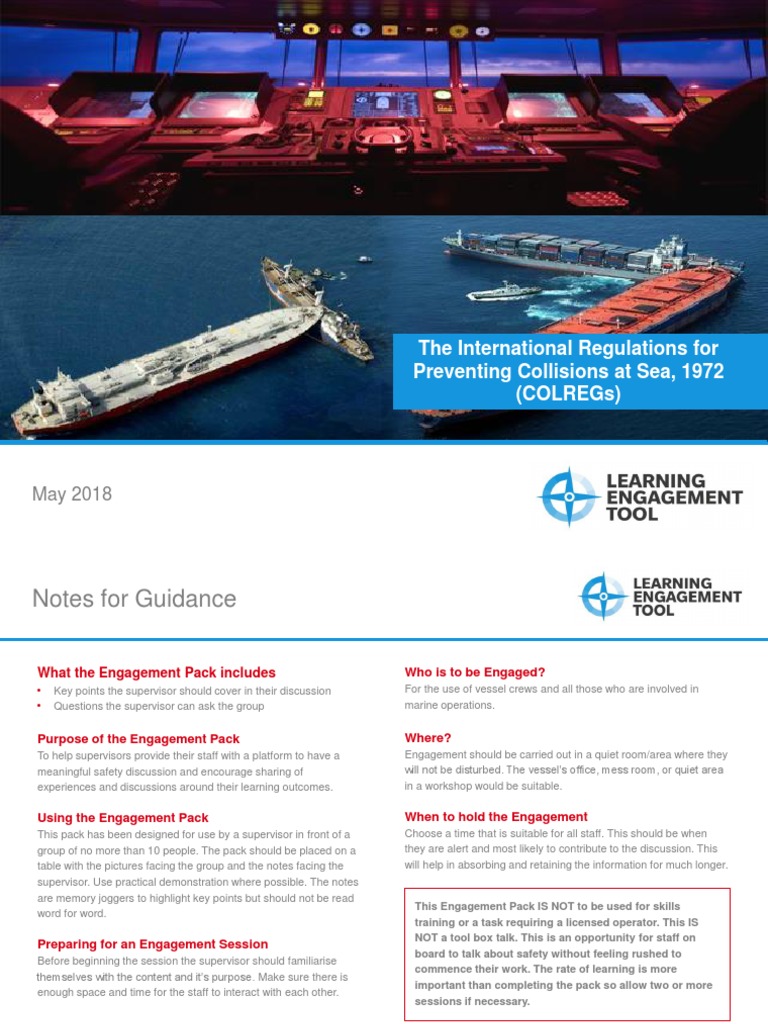 COLREGs PDF | PDF | Traffic | Port And Starboard