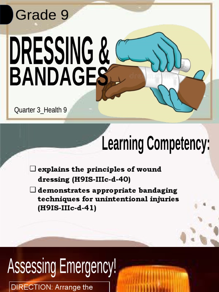 Principles of Wound Dressing and Bandaging | PDF | Wound | Clinical ...