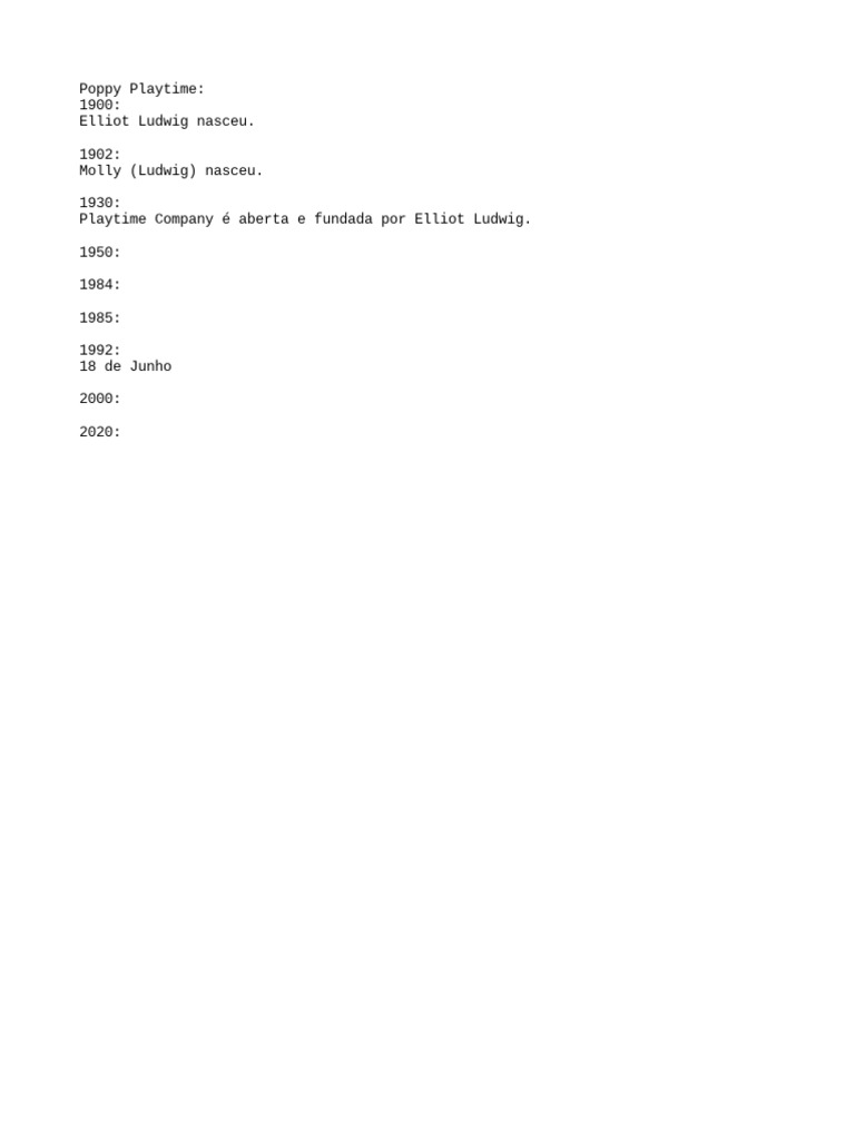 Poppy Playtime | PDF