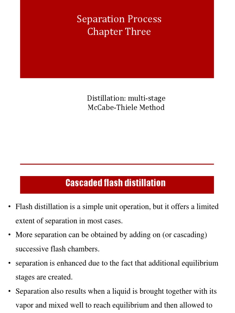 Chapter Three PDF | PDF | Distillation | Chemical Engineering