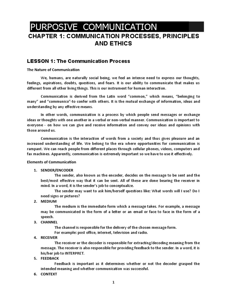 Preliminary Reviewer For Purcom | PDF | Nonverbal Communication | Communication