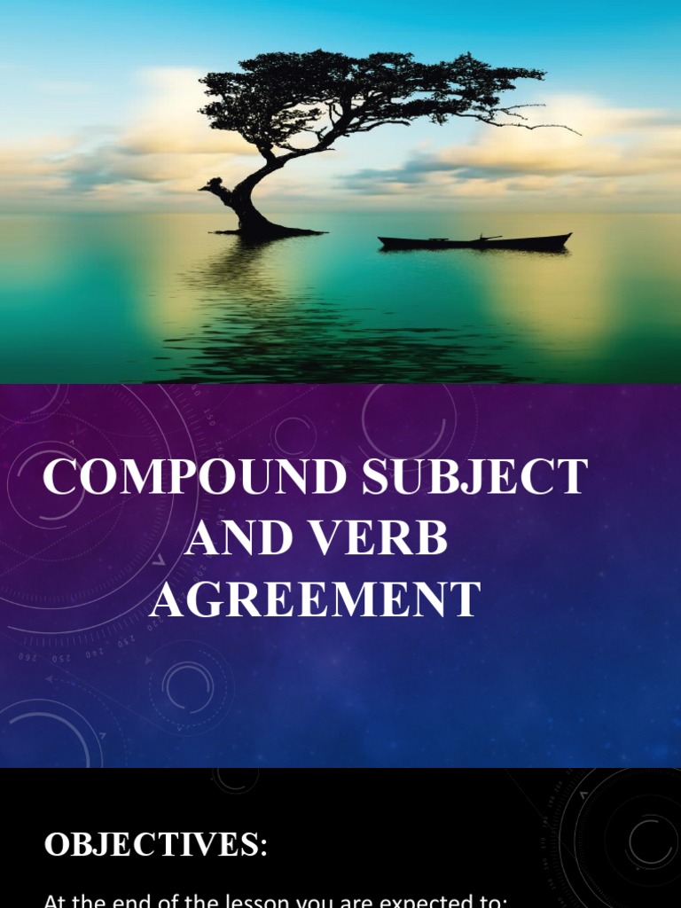 Compound Subject | PDF | Subject (Grammar) | Verb