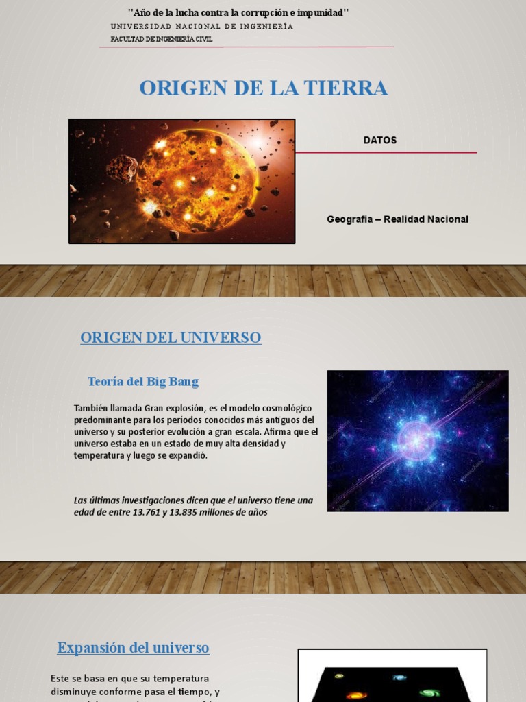 Origen de La Tierra | PDF | Universo | Formación y evolución del ...