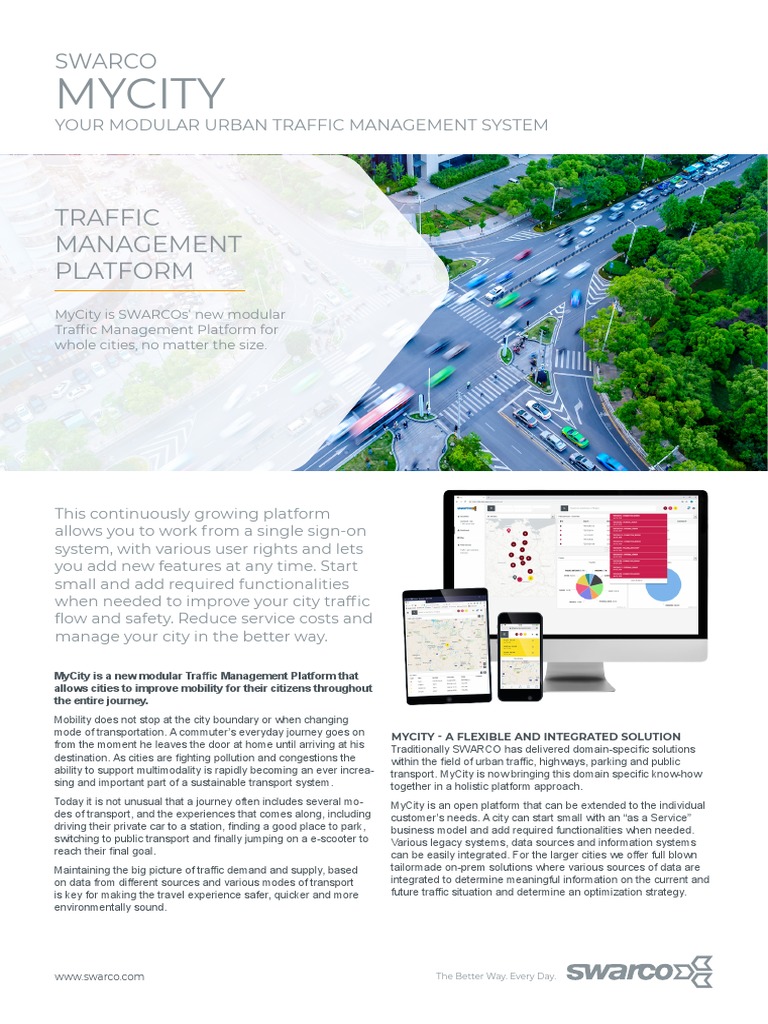 MyCity-Platform Description-2020 EN | PDF | Cloud Computing | Traffic