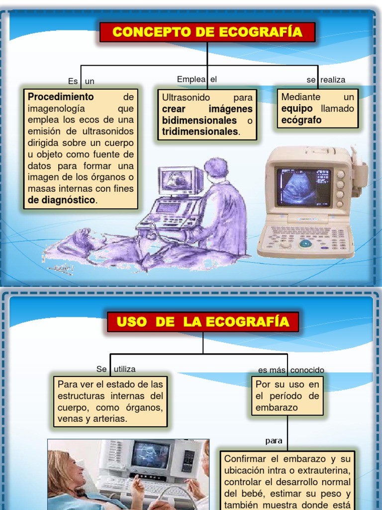 Concepto y Tipos de Ecografía | PDF | Ultrasonido médico | Especialidades Medicas