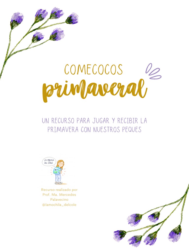 Comecocos Primaveral para Niños | PDF