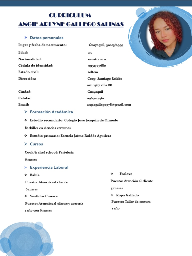 Formato de Curriculum | PDF