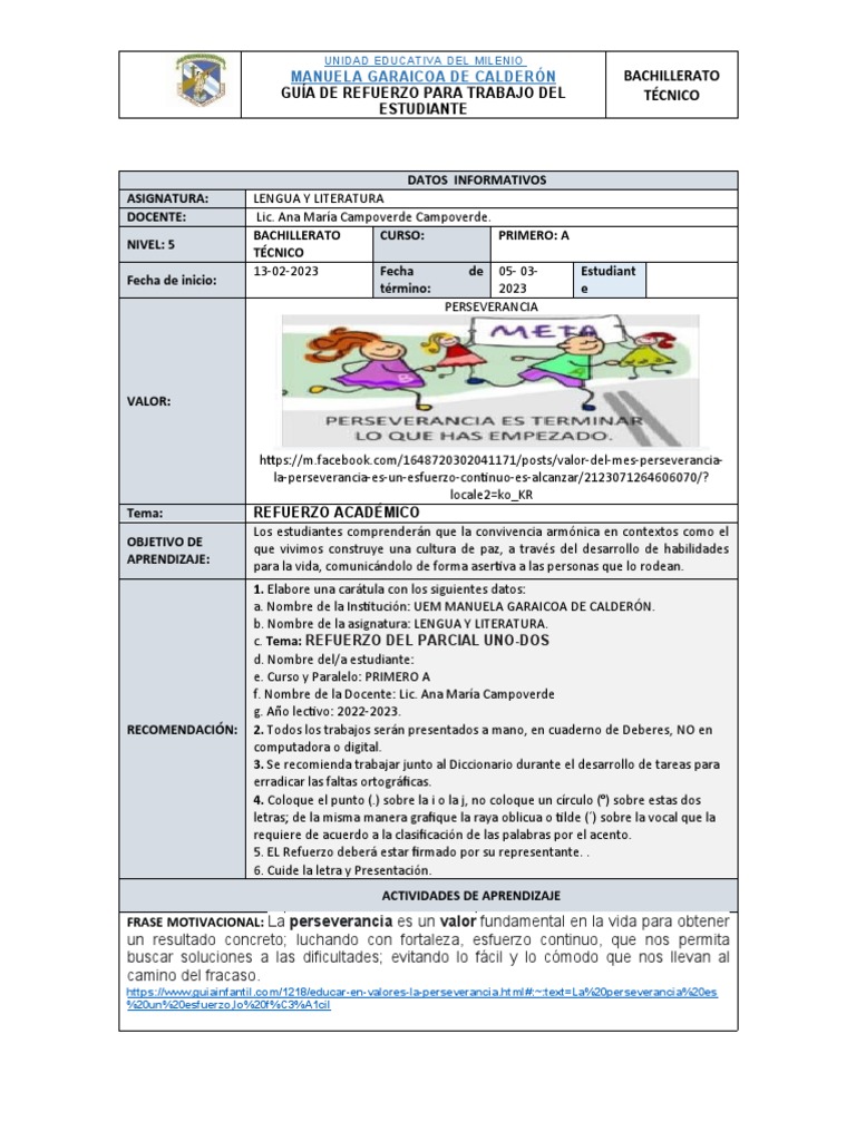 Datos Informativos | PDF