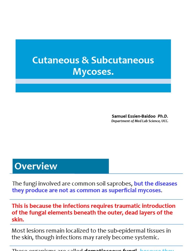 03 Cutaneous Mycoses | PDF | Fungus | Medical Specialties