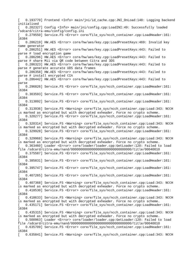 Citra Log | Download Free PDF | Encryption | Systems Engineering