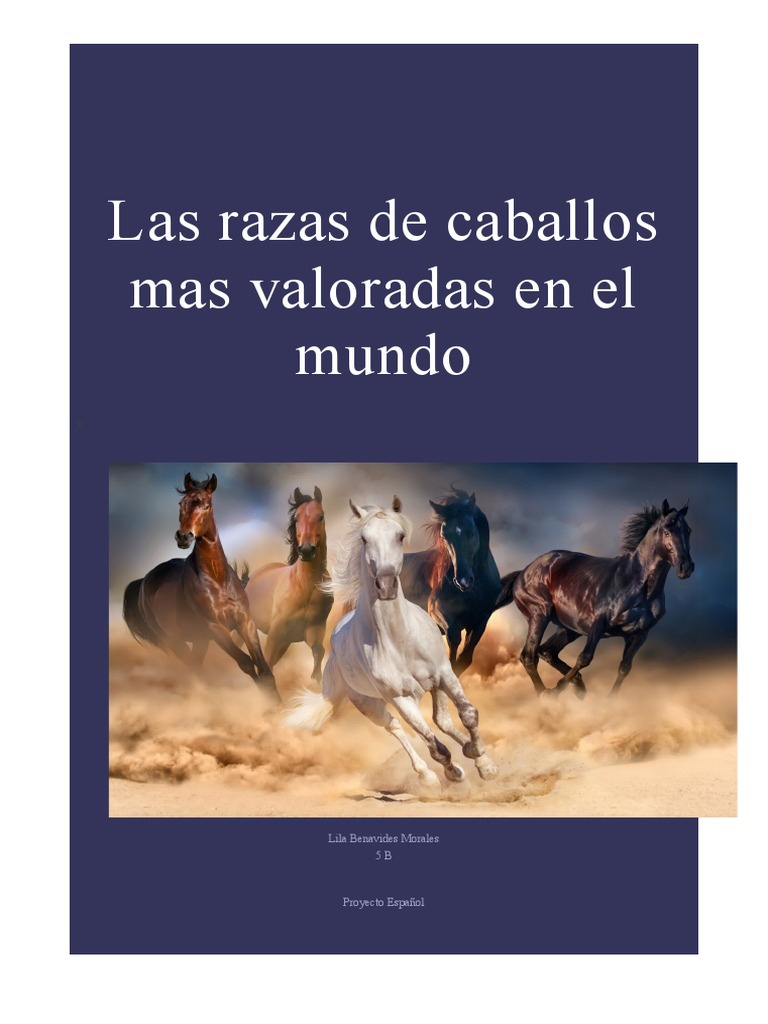 Los Caballos | PDF | Caballos | Pura sangre