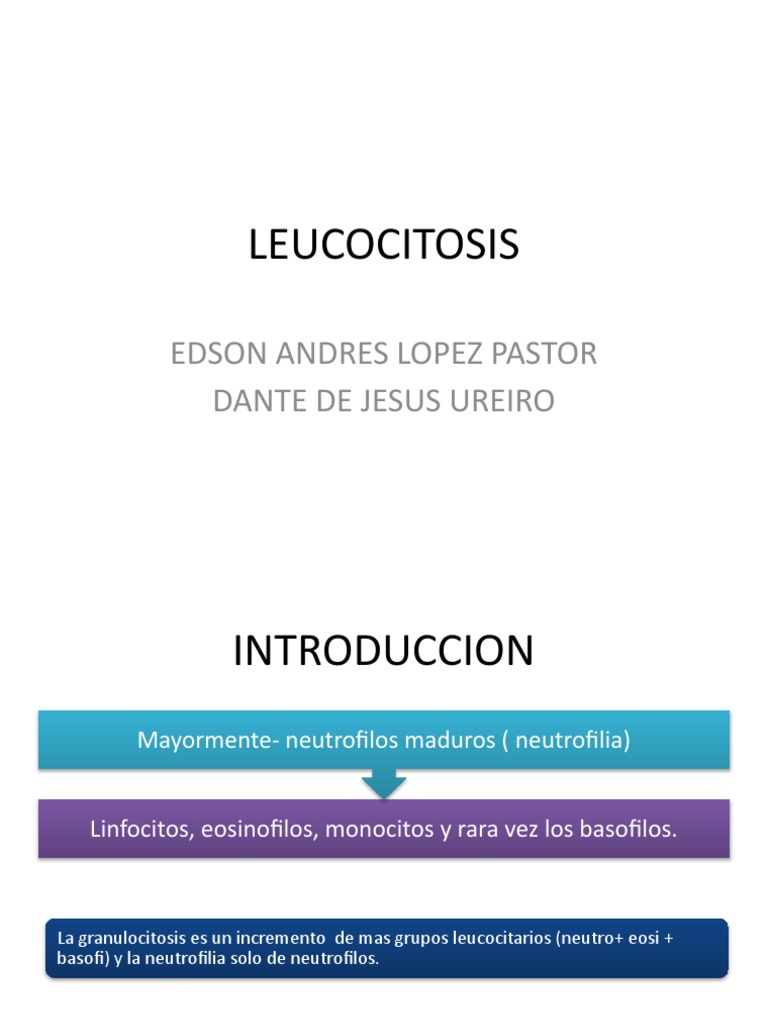 LEUCOCITOSIS | PDF | Leucocito | Sistema inmune