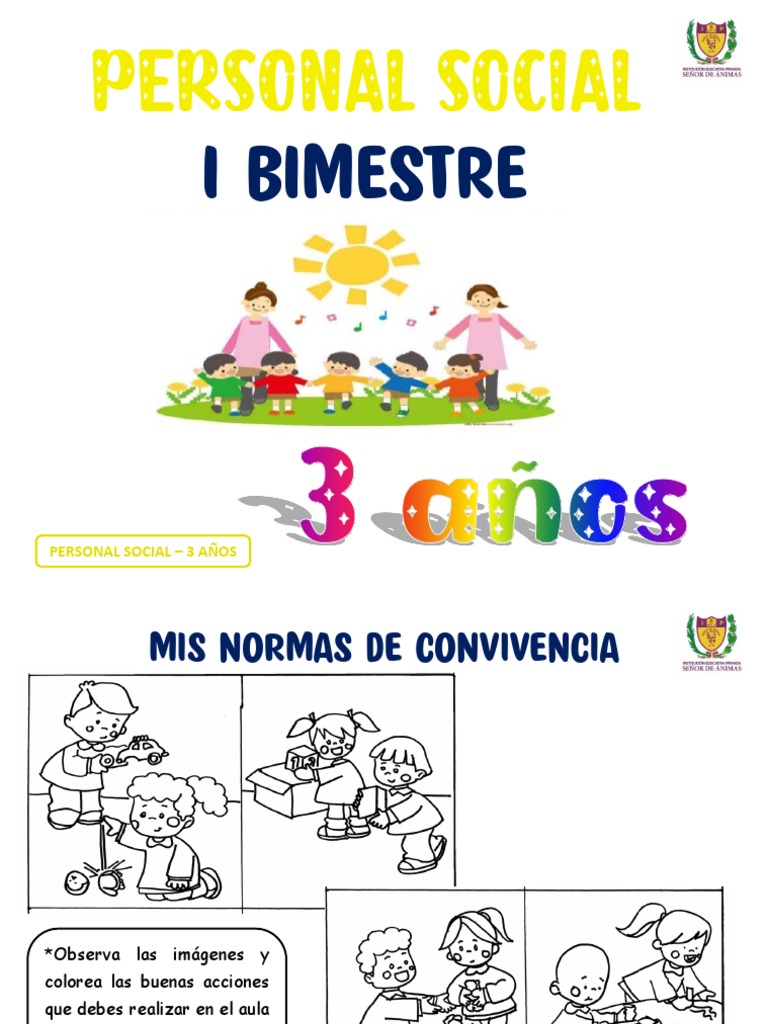 Personal Social I Bimestre Paginas 10 - 19 LETRAS PDF | PDF