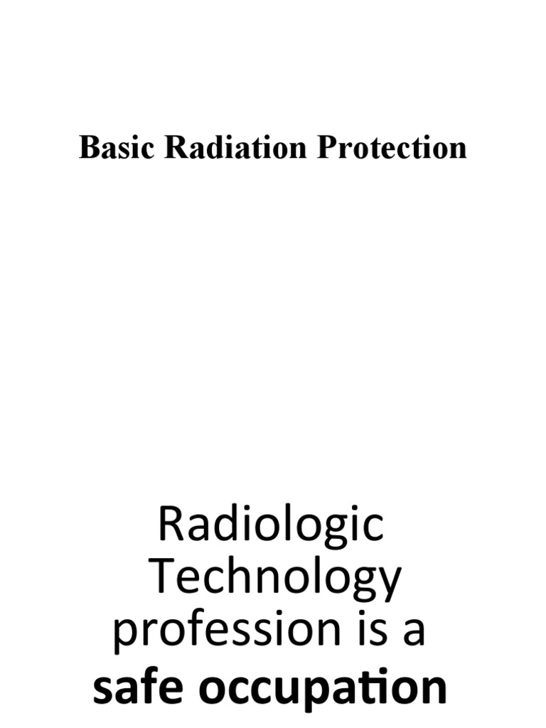 Basic Radiation Protection | PDF | X Ray | Radiography
