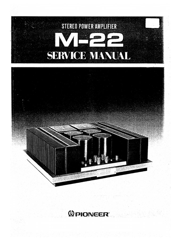 Pioneer M 22 Service Manual PDF | PDF