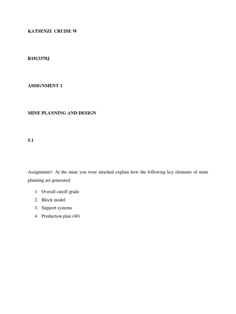 MPD Assignment 1 R1813370J | PDF | Mining