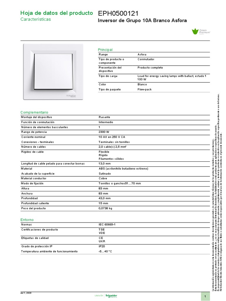 Cruzamiento Monoblock Serie Asfora Blanco 10515792 Techsheetsup | PDF ...