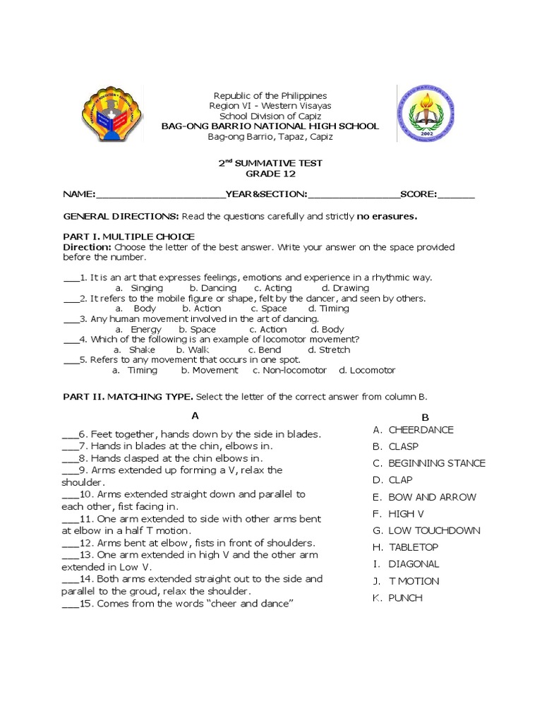 Pe12 2nd | PDF | Dances