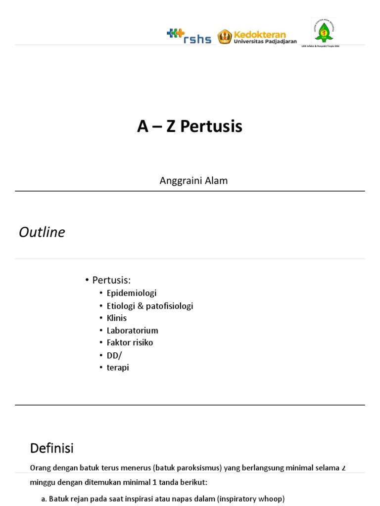Tatalaksana Pertusis pada Anak IDAI | PDF | Medical Specialties | Microbiology