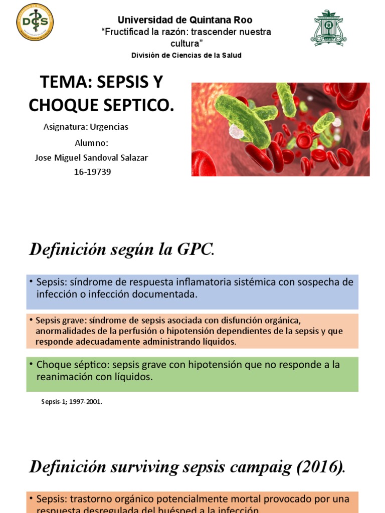 Sepsis y Choque Septico. | PDF | Septicemia | Ciencias de la Salud