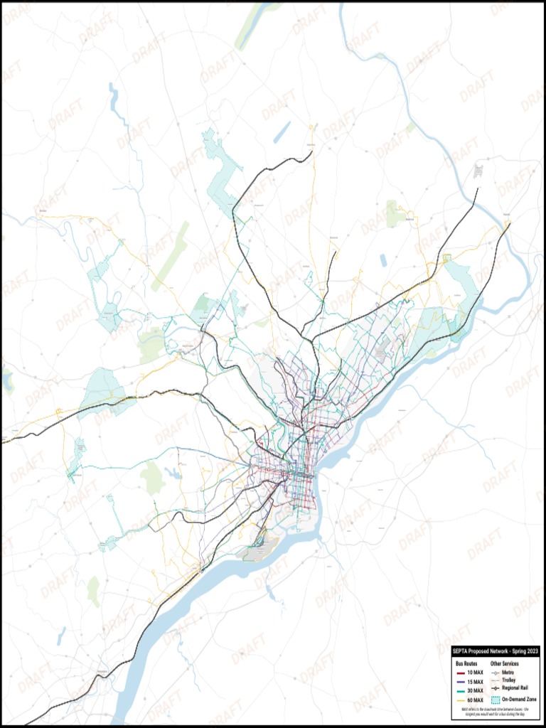 SEPTA Forward: Bus Revolution - Updated Draft Network, Spring 2023 | PDF