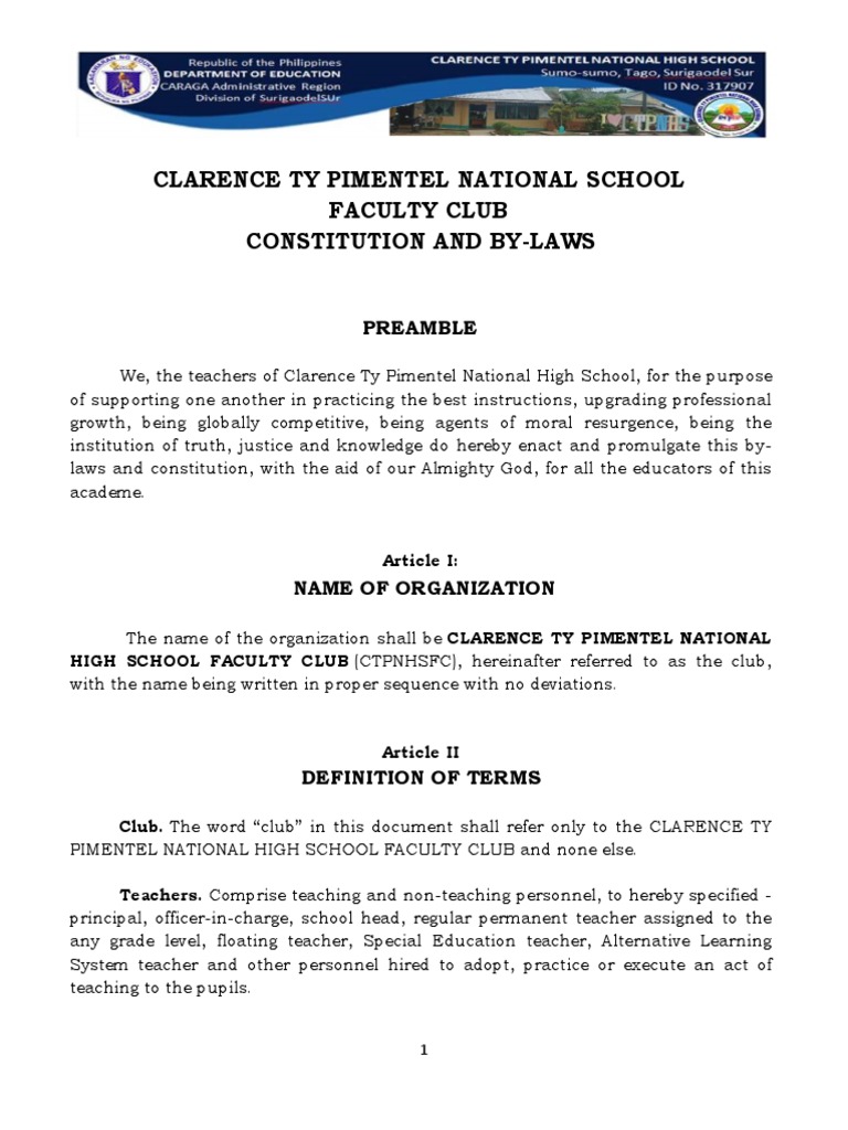 Faculty Constitution and by Laws 2 | PDF | Teachers | Constitutional Amendment