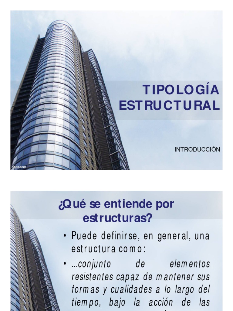 Tipologia Estructural Introduccion PDF | PDF | Concreto reforzado | Hormigón