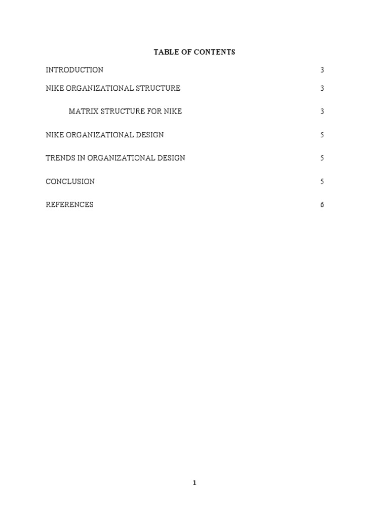 Nike Case Study | PDF | Organizational Structure | Nike
