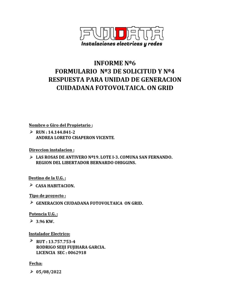 Adjunto 6.formularios 3y4. Solicitud y Respuesta - ANTIVERO 19 PDF | PDF | Transformador | Vatio