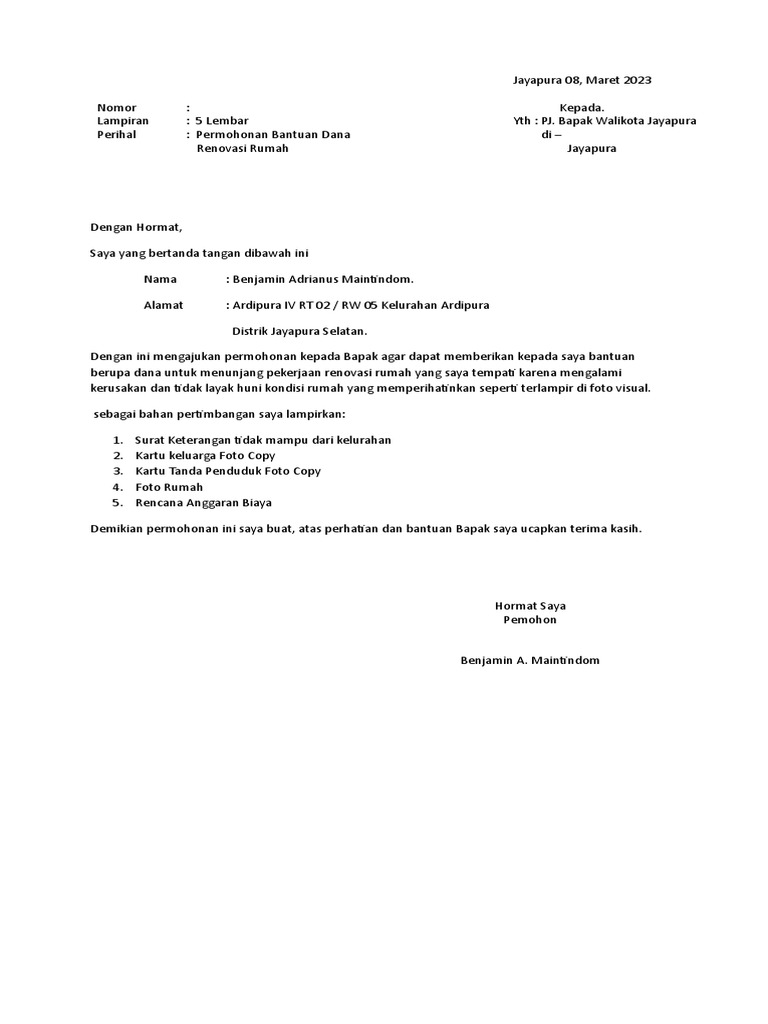 Proposal RUMAH | PDF