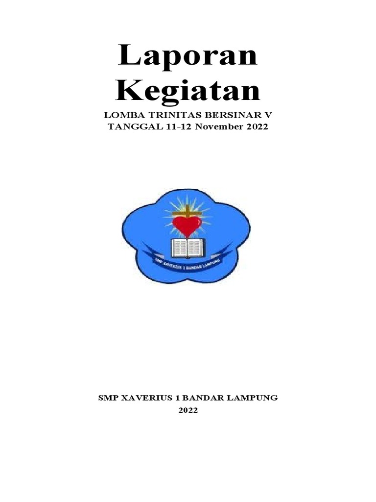 Laporan Kegiatan Lomba Sekolah Trinitas | PDF