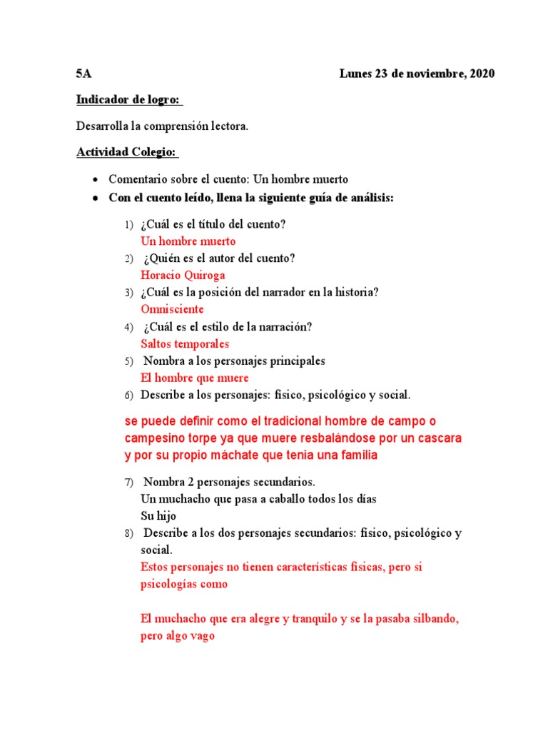 Actividades de Paola | PDF | Cuentos