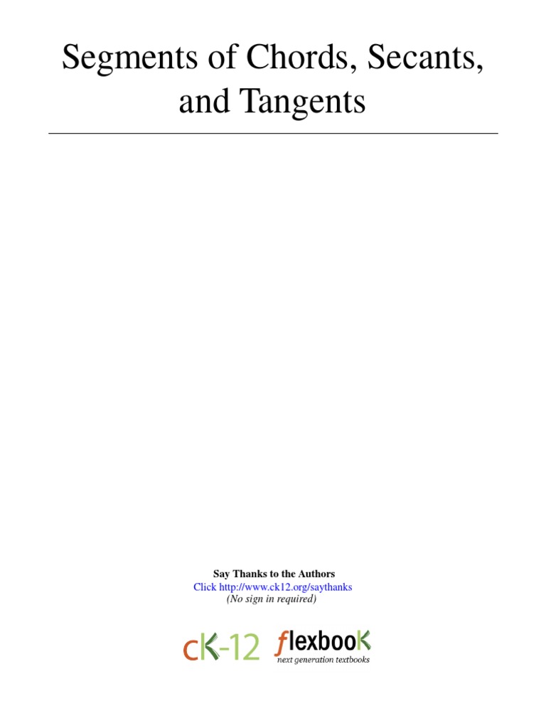 Geo - 9.6 Segments-Of-Chords-Secants-And-Tangents S v14 KPL s1 PDF ...