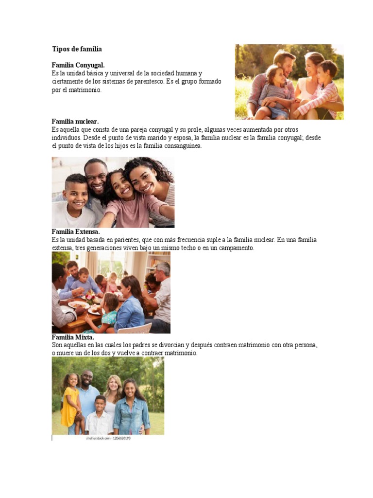 Tipos de Familia | PDF